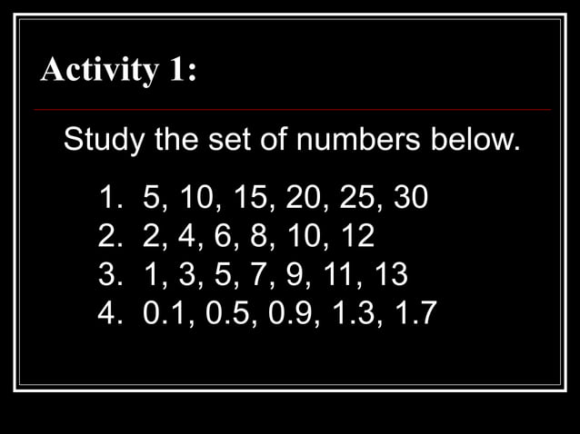 M10AL–Ia–1 Definition of Sequence.ppt for Grade 10 Learners | PPT ...