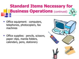 M10 L3 Components of a Business Layout | PPT