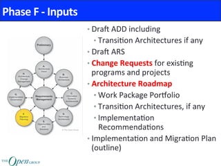 TOGAF Classroom Series - M11 adm phases (e - f) | PDF