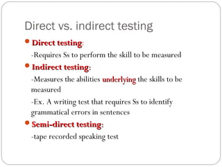 Types of test and testing | PPT