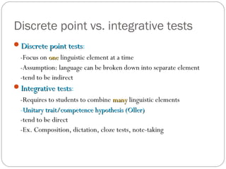 Types of test and testing | PPT