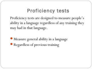 Types of test and testing | PPT