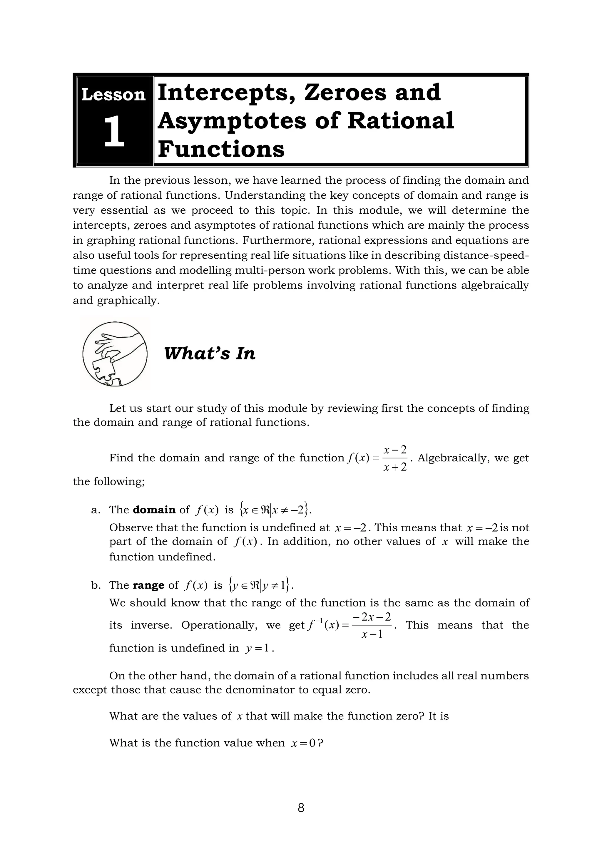 Rational Functions | PDF