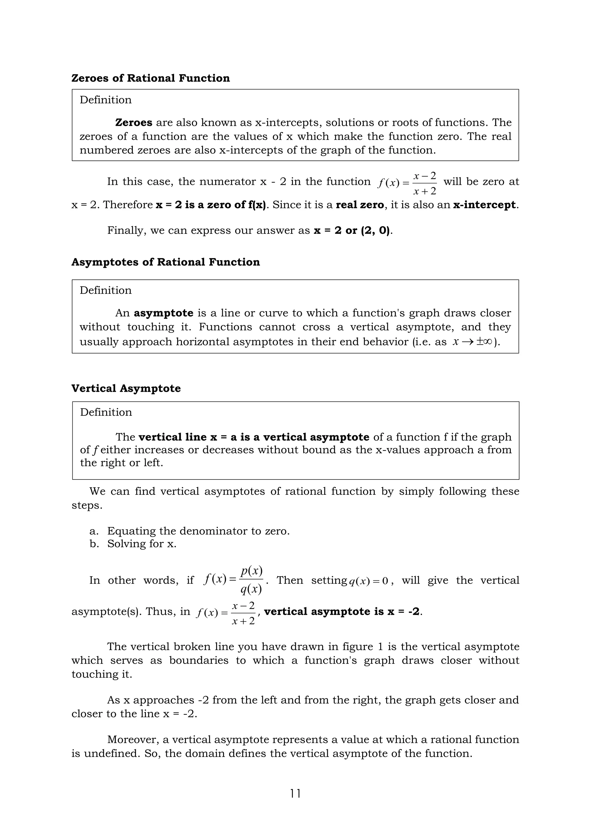 Rational Functions | PDF