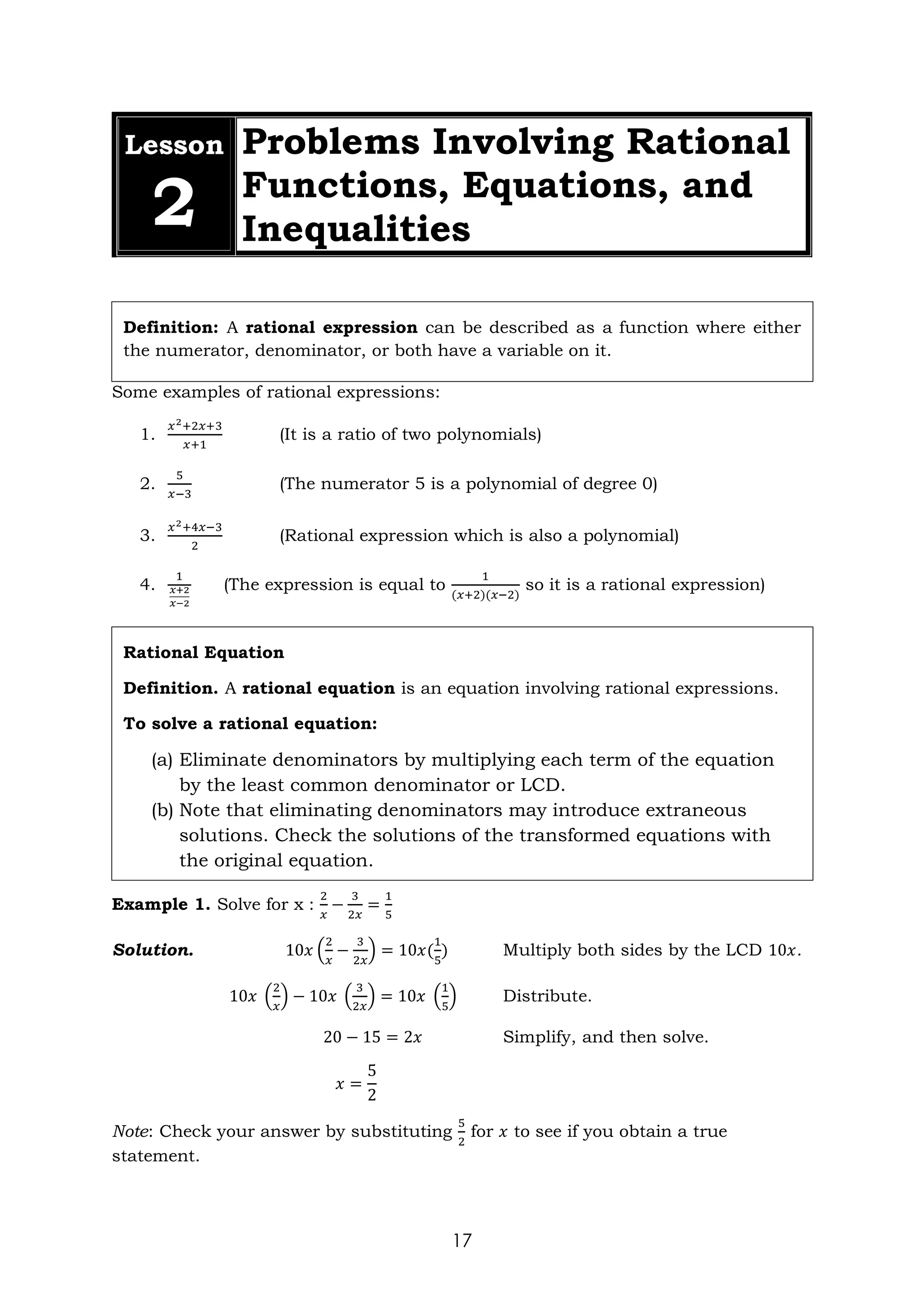 Rational Functions | PDF