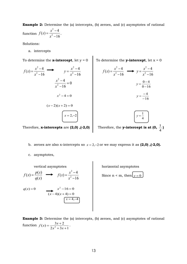 Rational Functions | PDF