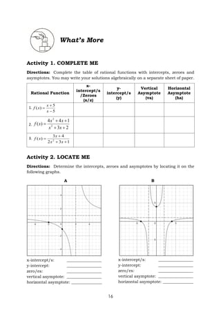 Rational Functions | PDF