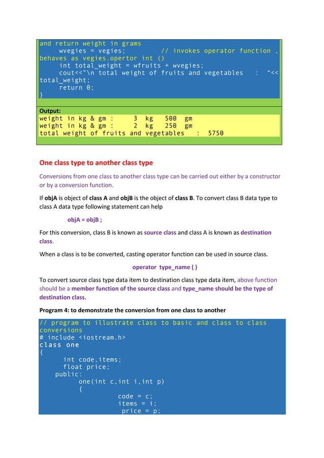 M11 operator overloading and type conversion | PDF