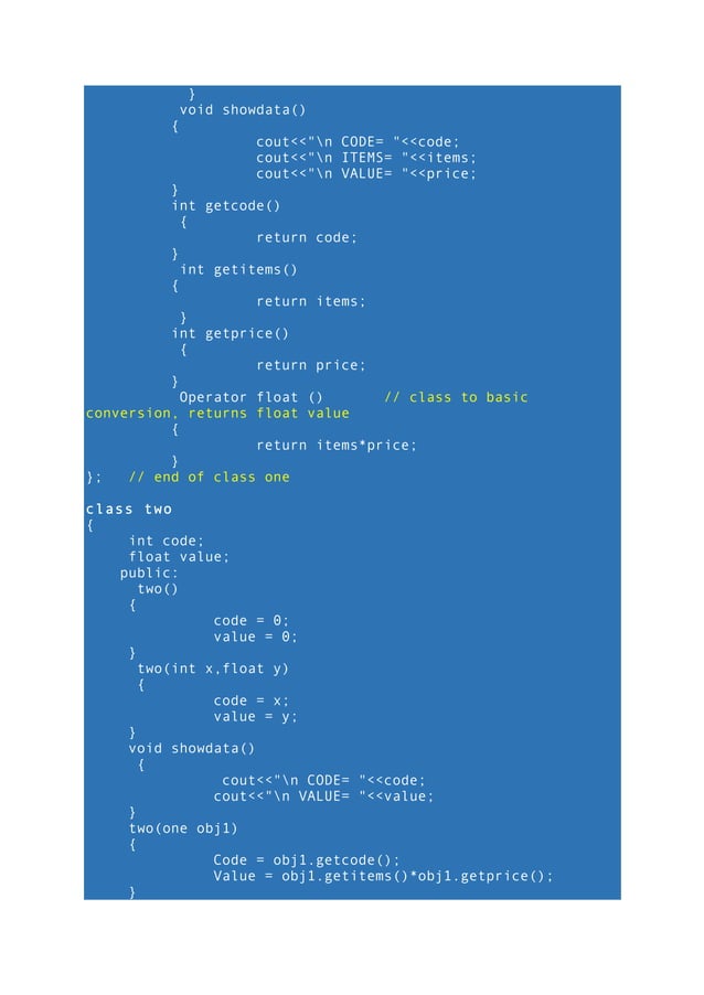 M11 operator overloading and type conversion | PDF