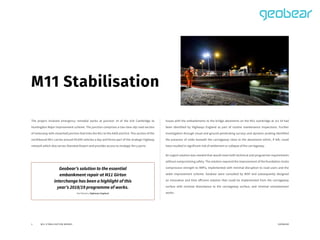 M11 stabilisation by Geobear | PPT