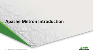 Apache Metron: Community Driven Cyber Security | PPT