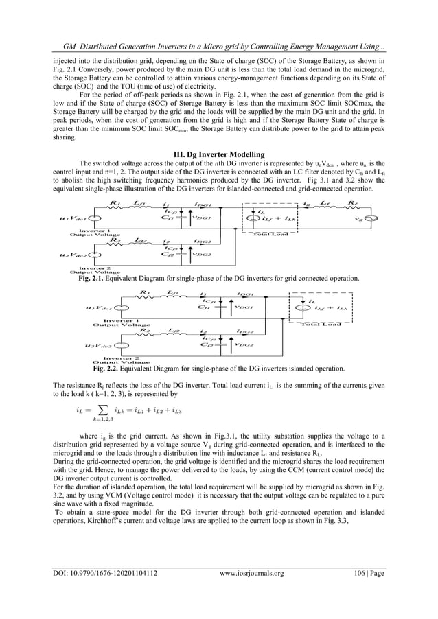Gm Distributed Generation Inverters In A Micro Grid By Controlling Energy Management Using Anfis