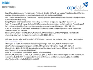 Named Data Networking Operational Aspects - IoT as a Use-case | PPT