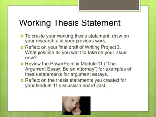 M12 power point understanding the working outline | PPTX