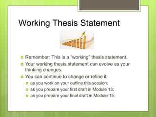 M12 power point understanding the working outline | PPTX