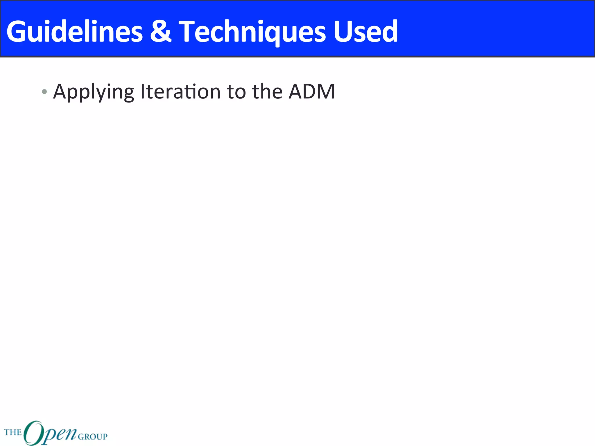 TOGAF Classroom Series - M13 adm phases (g - h) | PDF