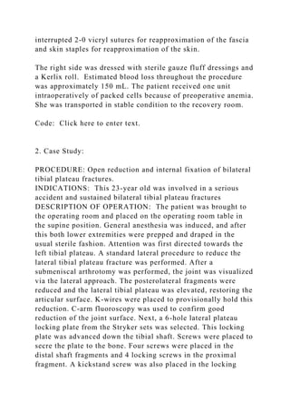 M132 Module 05 Coding Assignment1. Case Study #1PREOPERATI.docx