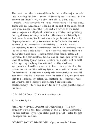 M132 Module 06 Coding Assignment 1. Case Study #1PREOPERAT.docx