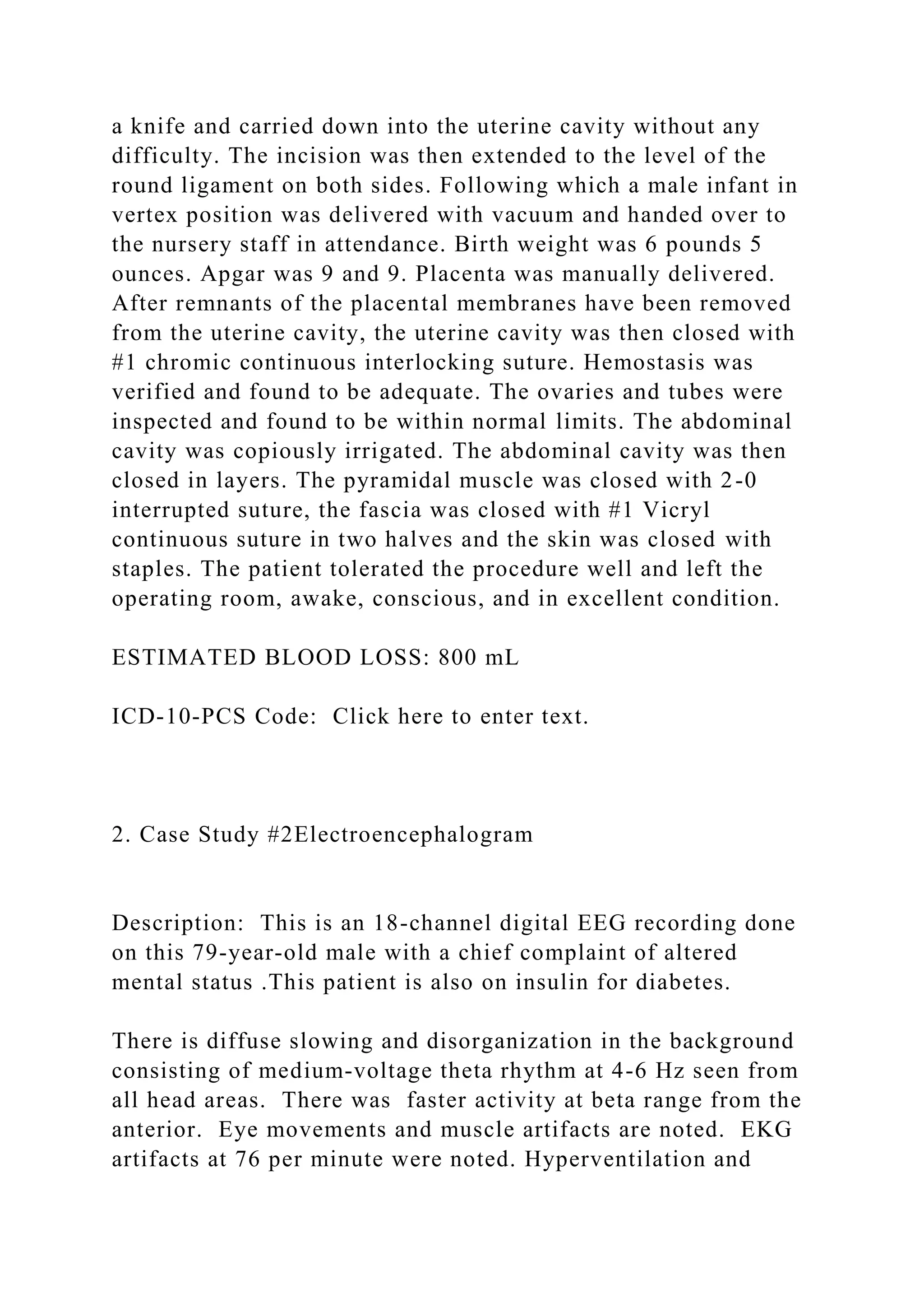 M132 Module 08 Coding Assignment Build the correct ICD 10 PCS .docx