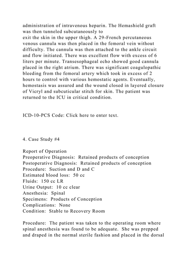M132 Module 08 Coding Assignment Build the correct ICD 10 PCS .docx