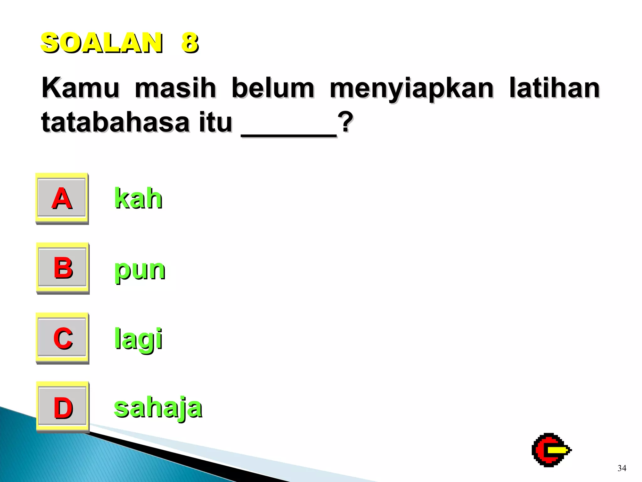 Aplikasi Kata Penegas | PPT