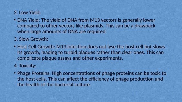 M13 VECTOR in Microbial Biotechnology.pptx | Biotech and Biomedical ...