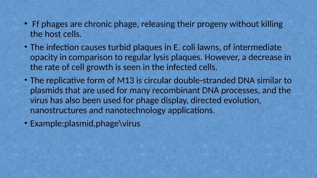 M13 VECTOR in Microbial Biotechnology.pptx | Biotech and Biomedical ...