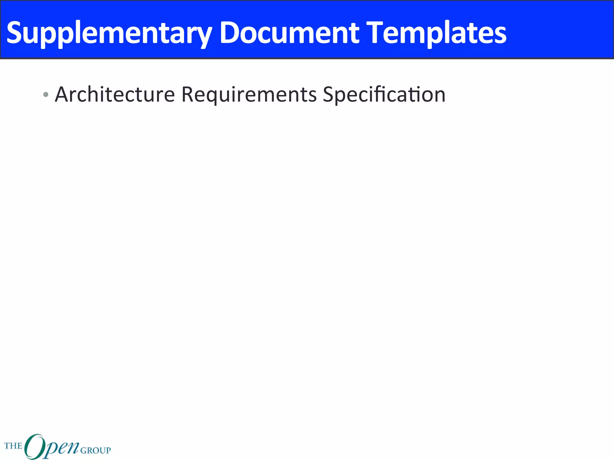 TOGAF Classroom Series - M14 adm phases (requirements management) | PPT
