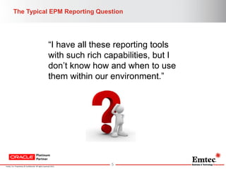 Demystifying EPM Reporting | PDF | Computer Software and Applications | Computing