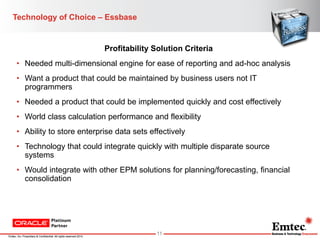 Profitability Analysis-What are your Options? | PDF