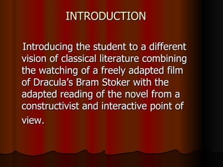 M14 T2 Draculas Bram Stoker Cinta Serrano | PPT