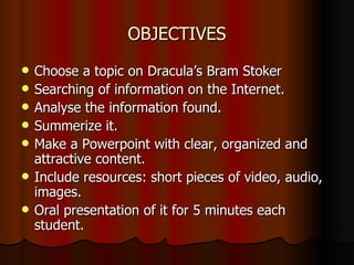 M14 T2 Draculas Bram Stoker Cinta Serrano | PPT