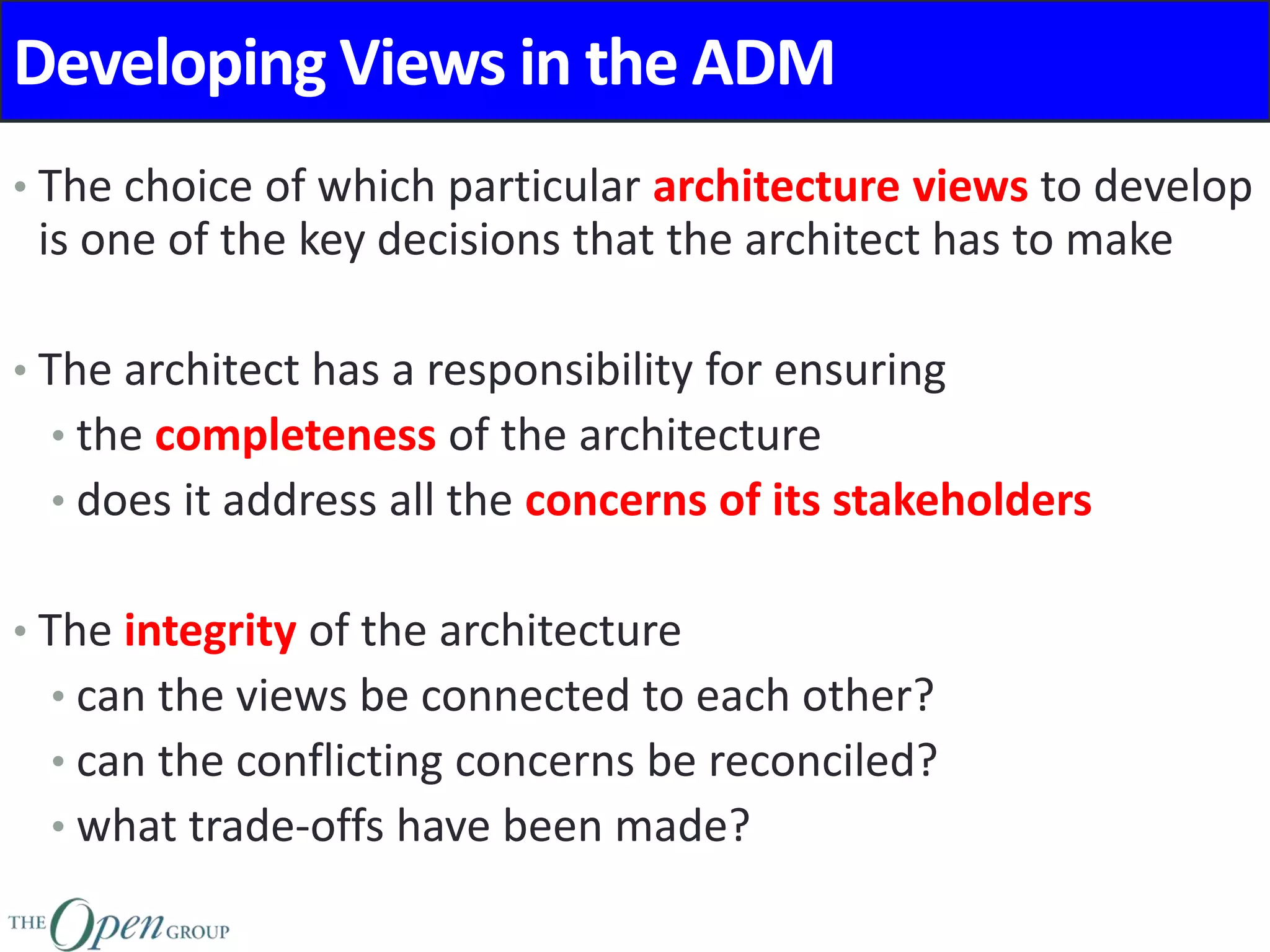 TOGAF Classroom Series - M15 View and Viewpoints | PPTX