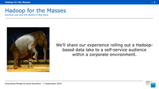 Hadoop for the Masses | PPTX | Cloud Computing | Internet