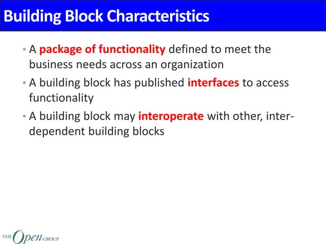 TOGAF Classroom Series - M16 building blocks | PPT