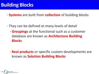 TOGAF Classroom Series - M16 building blocks | PPT