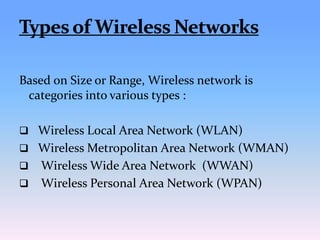 wireless networking and Library | PPTX