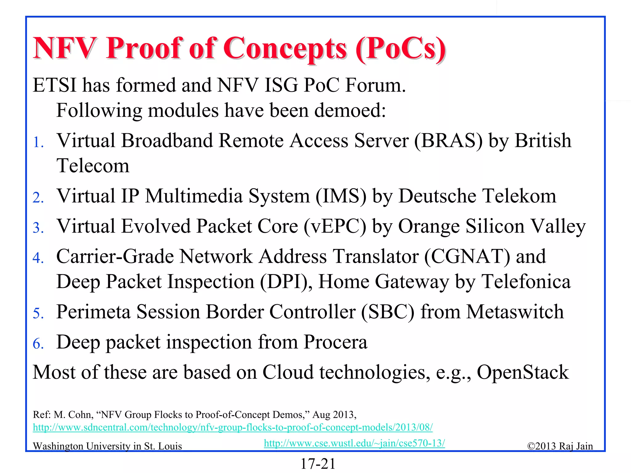 Introduction to Network Function Virtualization (NFV) | PDF