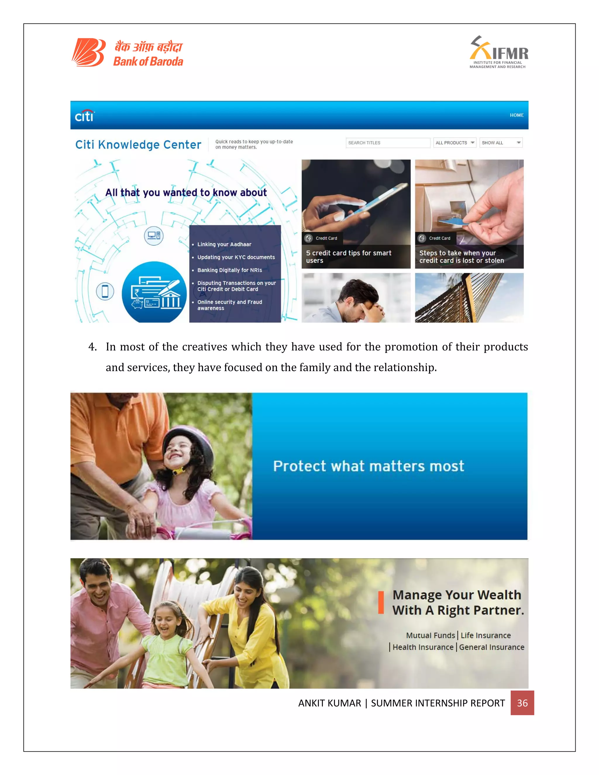 Bank of Baroda- Summer Internship Report | PDF