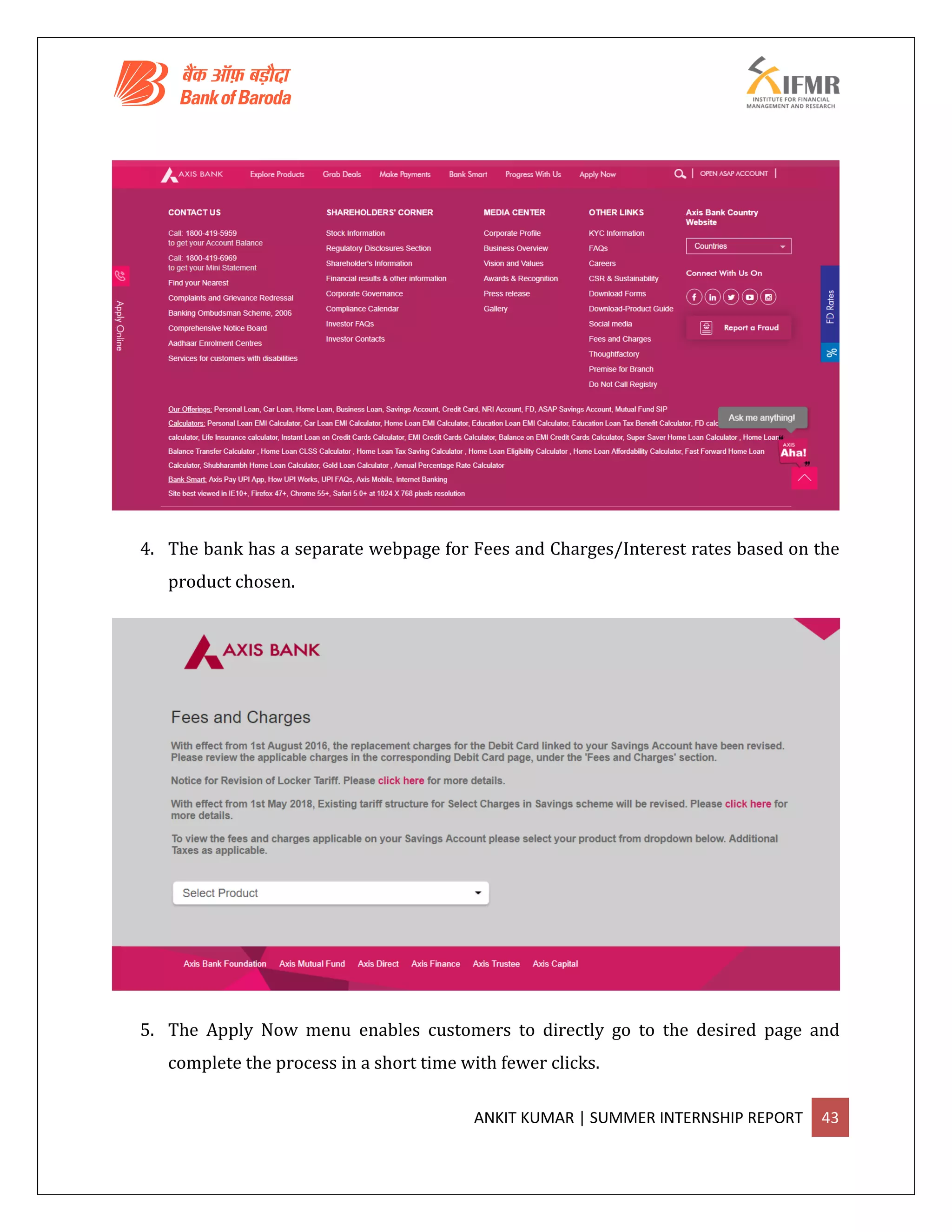 Bank of Baroda- Summer Internship Report | PDF