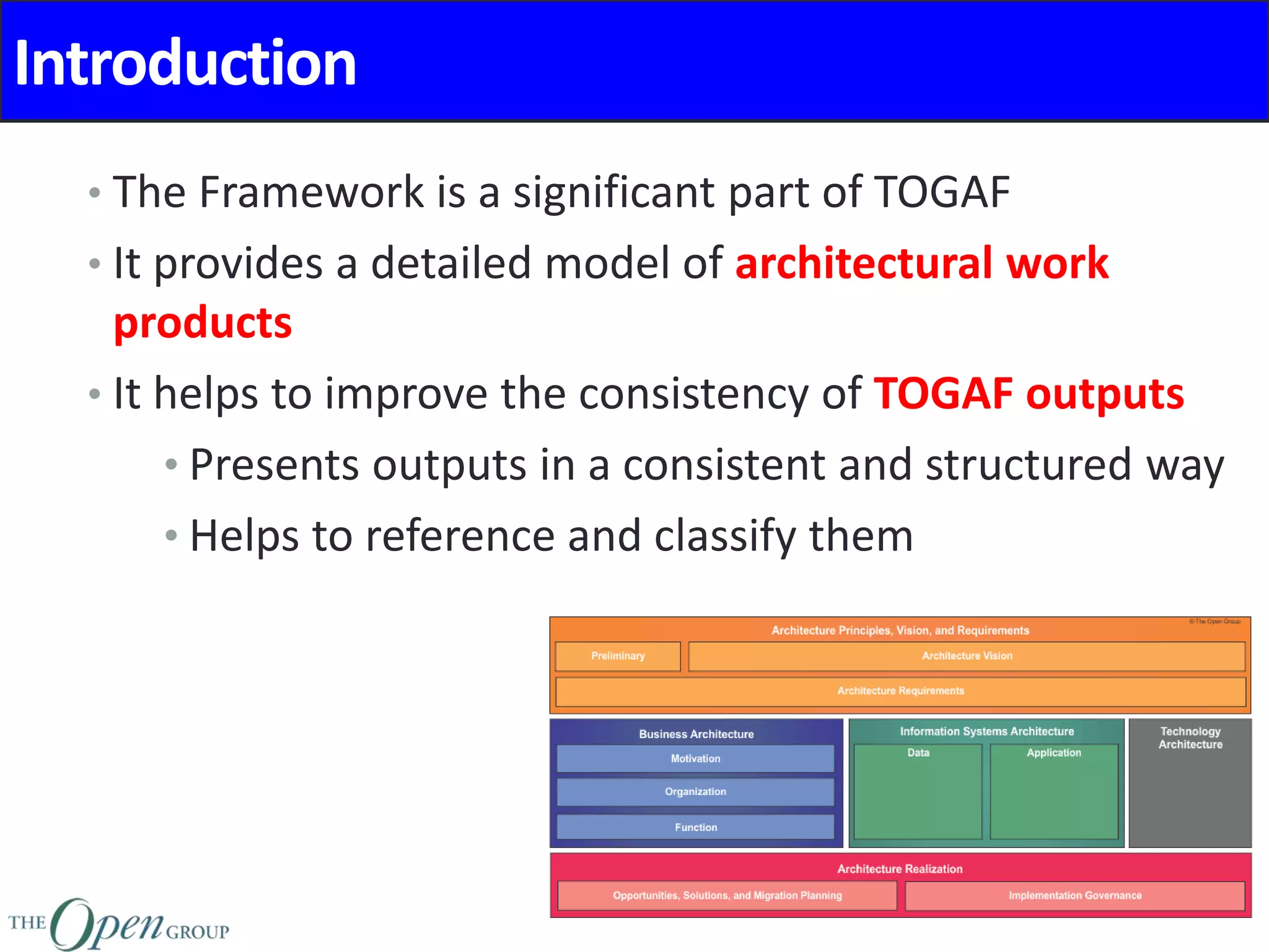 Togaf Classroom Series M19 Architecture Content Framework Ppt