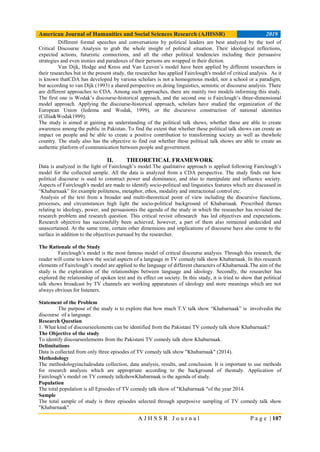 Critical Discourse Analysis of Pakistani TV Comedy Talk Show ...