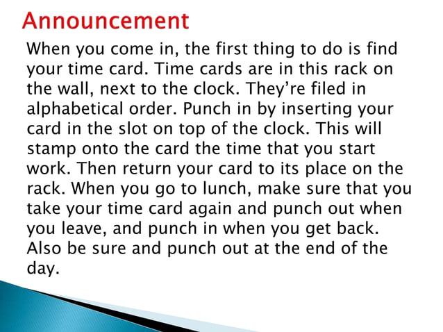 KELAS 10 SMA WAJIB PERTEMUAN 14// announcement 1 | PPTX | Technology & Computing