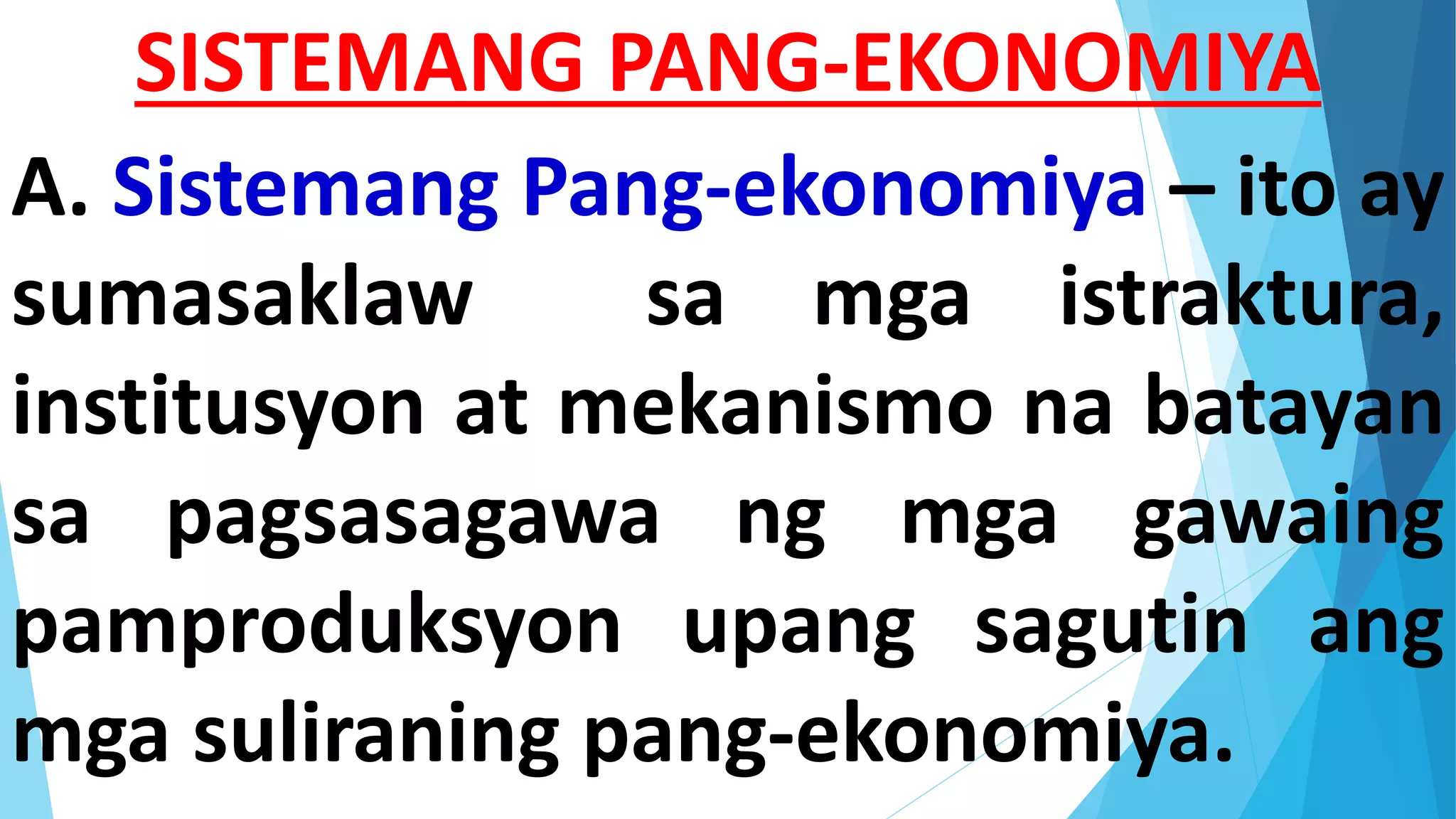 M1 A4 Alokasyon at mga Sistemang Pang-ekonomiya | PPTX