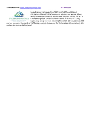 The third step – Sizing HVAC duct work using ACCA Manual D duct design ...