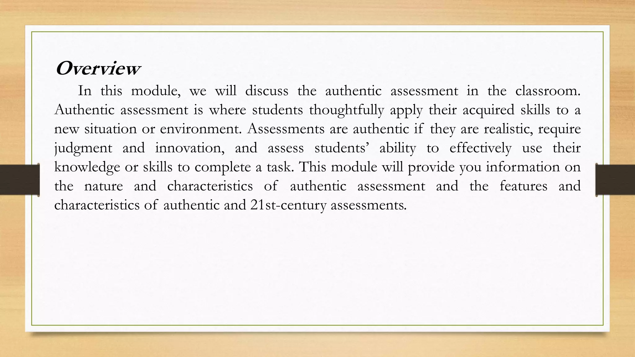 M1_AUTHENTIC ASSESSMENT IN THE CLASSROOM-1.pdf
