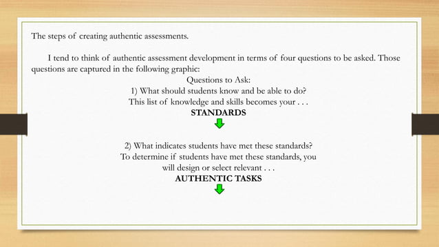 M1_AUTHENTIC ASSESSMENT IN THE CLASSROOM-1.pdf | Educational Assessment ...