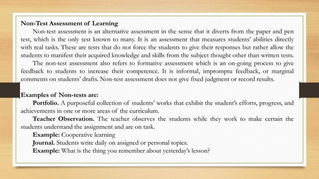 M1_AUTHENTIC ASSESSMENT IN THE CLASSROOM-1.pdf | Educational Assessment ...