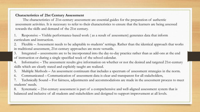 M1_AUTHENTIC ASSESSMENT IN THE CLASSROOM-1.pdf | Educational Assessment ...