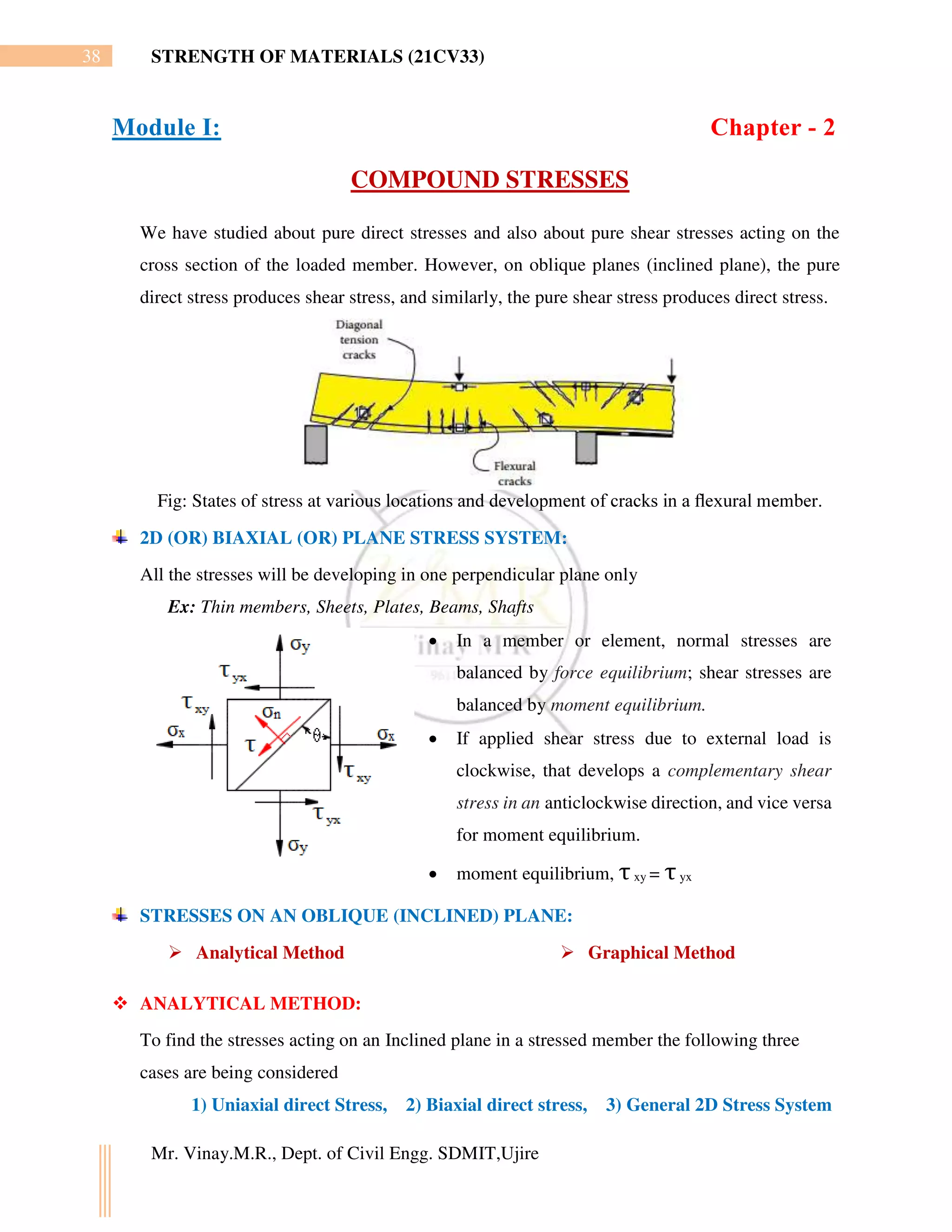 COMPOUND STRESSES | PDF
